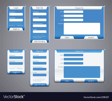 Web Elements Royalty Free Vector Image VectorStock
