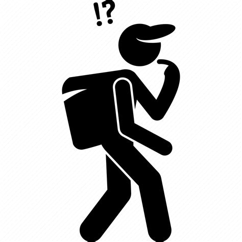 Wander Aimless Lost Traveler Drift Backpack Confused Icon Download On Iconfinder