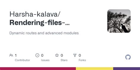Github Harsha Kalavarendering Files Dynamic Routes Dynamic Routes And Advanced Modules