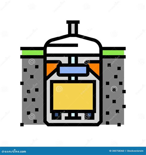 Flywheel Energy Storage RGB Color Icon Vector Illustration