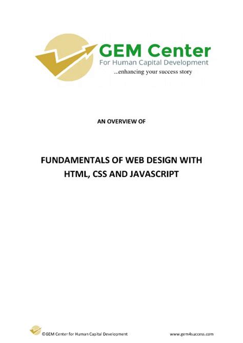 Fundamentals Of Web Development Pdf 192705 Web Design With Html Css