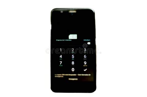 Smartphone With Illuminated Numeric Keypad Display Stock Photo Image Of Code Digital