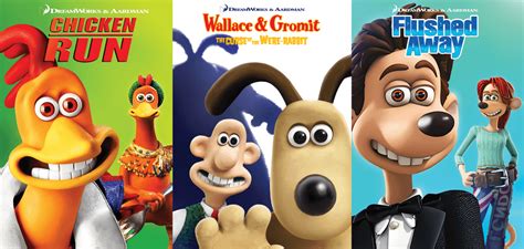 Dreamworks And Aardman Animation Collage Rcartoons