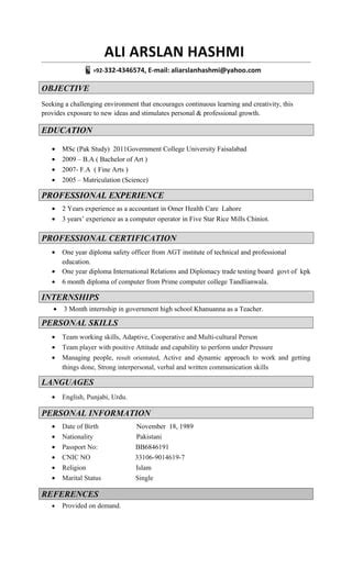 Ali Arslan Pdf