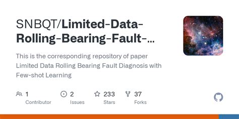 GitHub SNBQT Limited Data Rolling Bearing Fault Diagnosis With Few