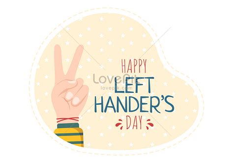 왼손잡이의 날 축하 일러스트 일러스트 무료 다운로드 Lovepik