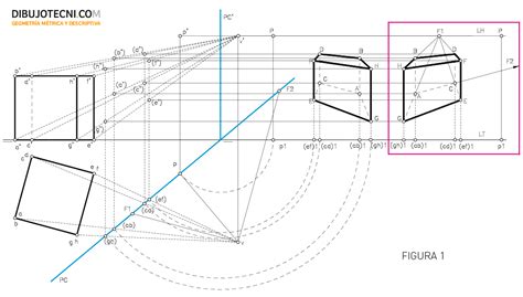 Perspectiva cónica Método directo Dibujo Técnico