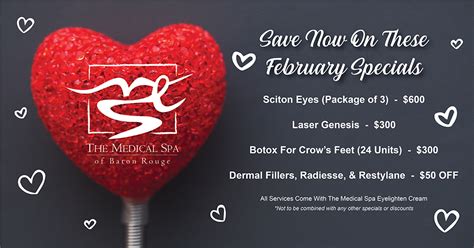 February 2021 Specials The Medical Spa Of Baton Rouge