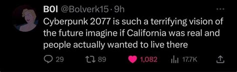 BOI Bolverk15 Cyberpunk 2077 Is Such A Terrifying Vision Of The
