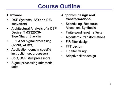 Introduction SYSC 5603 ELG 6163 Digital Signal Processing