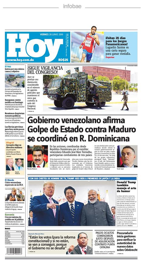 Hoy Dominicana 28 De Junio De 2019 Infobae