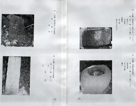 以下は、ウォークラリー中に見るであろう金石文を紹介する、作成資料の原典（出典：「名張の金石文撰」 昭和62年 名張金石文研究会発行）の一部です。