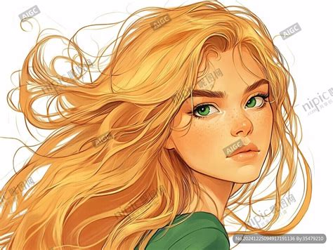 Ai创作图写实人物插画 板绘少女插画 长发女孩插画 手绘长发女孩 欧美风女孩插画 手绘长发美女 手绘金发女孩 板绘人像 潮流插画美女人物插画 鼠绘美女插画 风美女插画 美女插画少女插画 少女