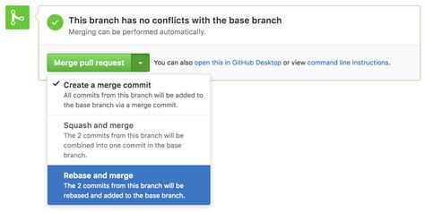 Rebase And Merge Pull Requests The Github Blog