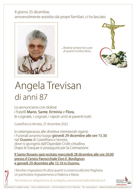 Angela Trevisan Dario Onoranze Funebri
