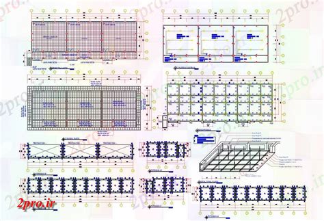 دانلود نقشه فونداسیون و پی ساختمان کد30908