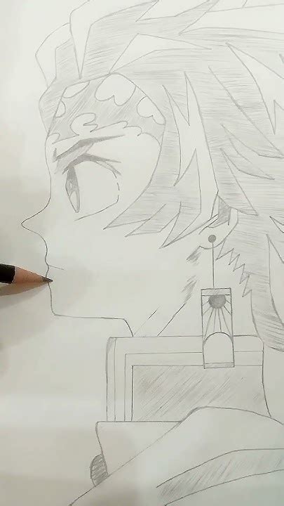 Drawing Tanjiro Kamado Side View Tanjiroukamado Tanjiro Art Demonslayer Drawing Sideview