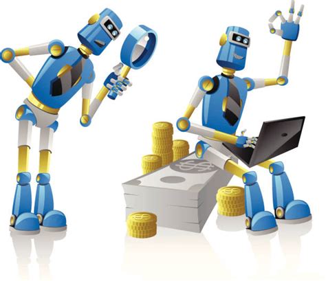 robot hand laptop illustrations royalty free vector graphics and clip