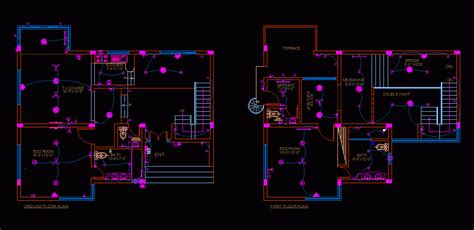 Floor Box Socket Cad Block