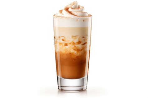 Premium Ai Image A Tall Glass Filled With A Drink And Whipped Cream