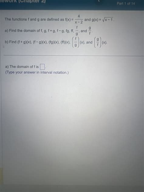solved the functions f and g are defined as f x x−24 and