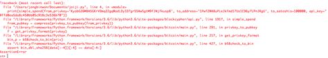 Blockcypher What Could This Python Assertion Error Mean Bitcoin