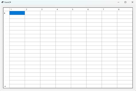 C DataGridViewを行選択モードにする方法 C 備忘録