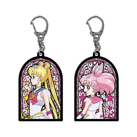 ストアオリジナル ステンドグラスキーホルダー スーパーセーラームーン＆スーパーセーラーちびムーン 全商品｜sailor Moon Store