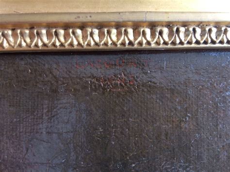 Proantic Charmant Tableau Peinture XIXème Portrait De Couple époque