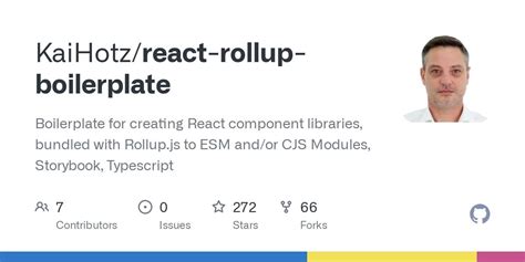 Update React Rollup Boilerplate Now With Vitest And Storybook V7 Rreactjs