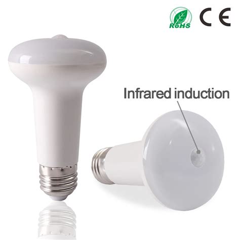 New Design 9W Human Motion Infrared PIR Sensor LED Bulb AC85 265V Lamps E27 White Energh Saving