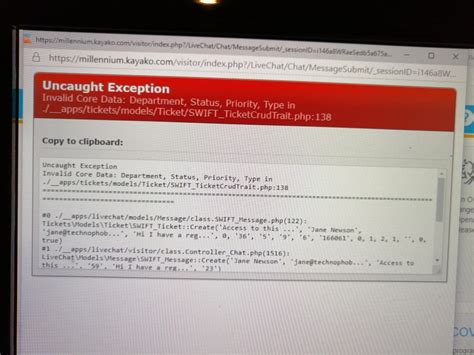 Uncaught Exception Finding Home