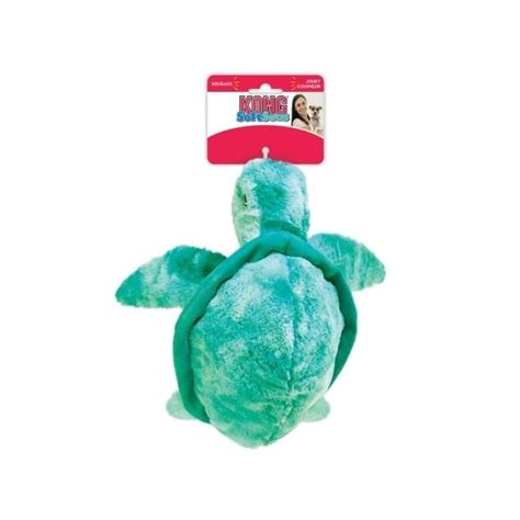 Kong Softseas Turtle Holdbart Hundelegetøj Med Lyd Og Havtema