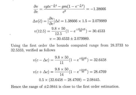 First Order Error Analysis Taylor Series • Physics Forums