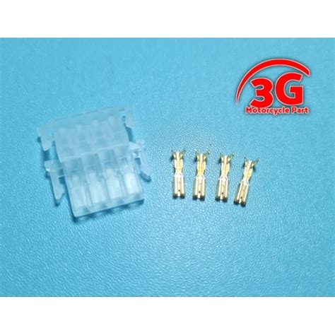 Jual Soket Knop 4 Pin Mini Soket Saklar Lampu Motor Tanpa Kabel