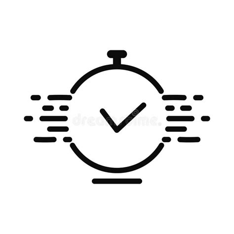 Fast Clock Vector Icon Fast Service Icon Quick And Speedy Face Clock