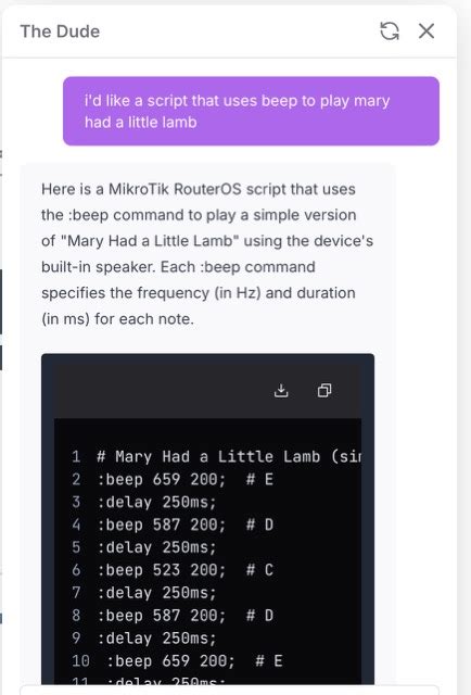 Using Ai To Help Configuring Routeros And Scripting General Mikrotik Community Forum