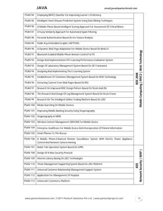 IEEE 2011 12 Java J2 Ee J2me Cloud Computing Networking Network