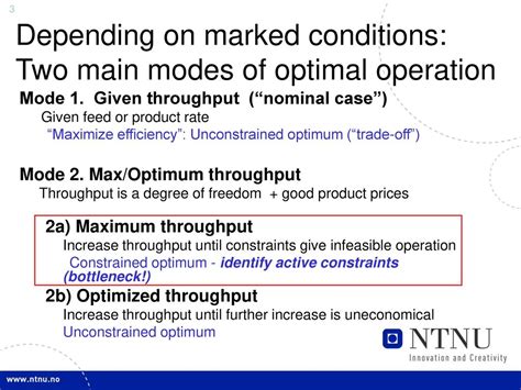 Throughput Maximization By Improved Bottleneck Control Ppt Download