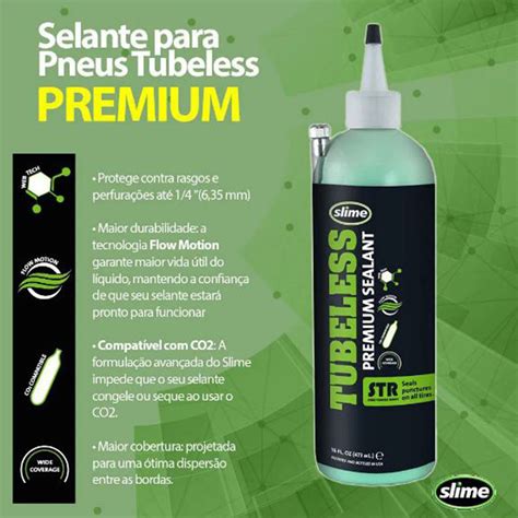 SELANTE SLIME PREMIUM STR TUBELESS ML Glória Bike Shop