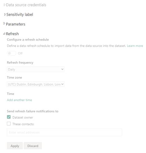 Solved Unable To Schedule Refresh Microsoft Fabric Community