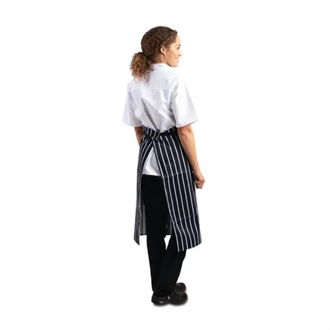 Whites Butchers Waist Apron Blue And White Stripe A647 Buy Online