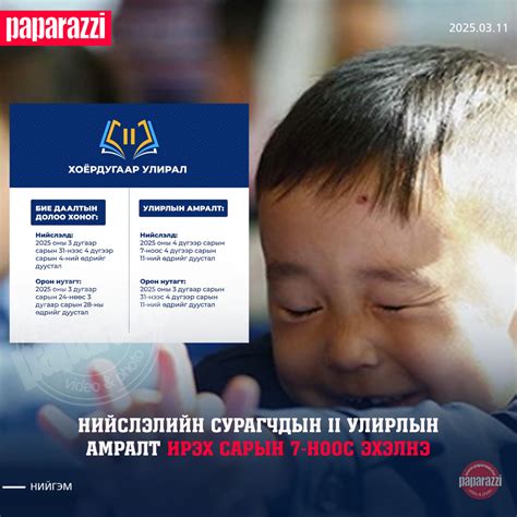 Нийслэлийн сурагчдын Ii улирлын амралт ирэх сарын 7 ноос эхэлнэ