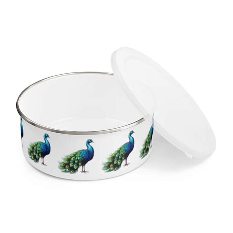 Enamel Bowl Peacock Pravision