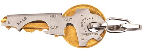 This Stainless Keychain Multi Tool Fits Over A Key The Gadgeteer