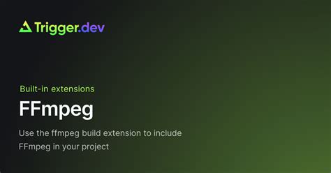 Ffmpeg Triggerdev