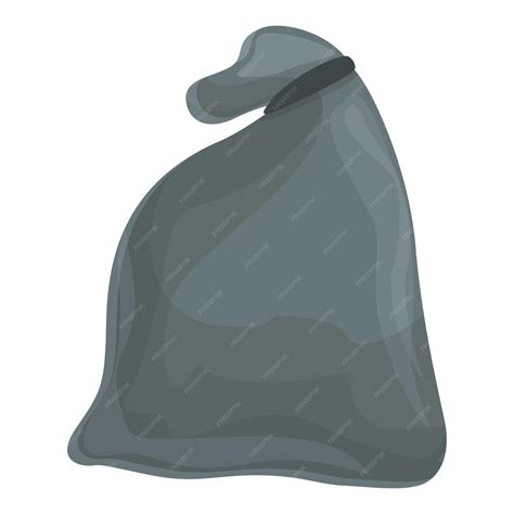 Premium Vector Garbage Bag Icon Cartoon Vector Plastic Waste Trash Bin