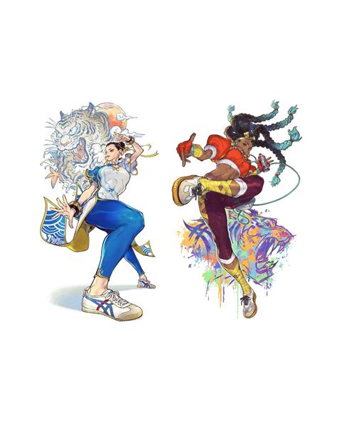 Kel On Twitter Rt Capcomawt Onitsukatiger×sf6のコラボイラストです。シューズを履いた