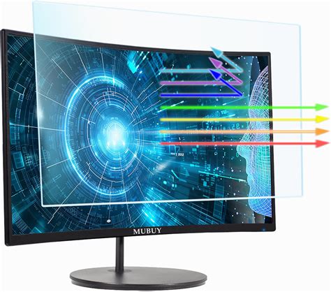 24 Monitor Anti Blue Light Glare Screen Protector For Dell