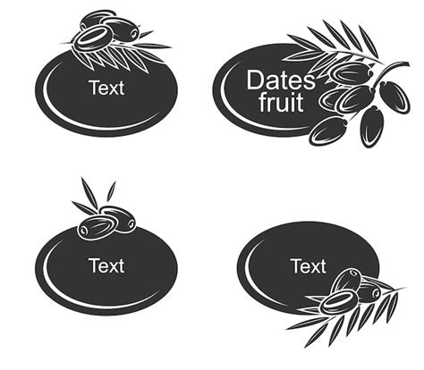 Premium Vector Dates Fruit Set Collection Icon Dates Fruit Vector